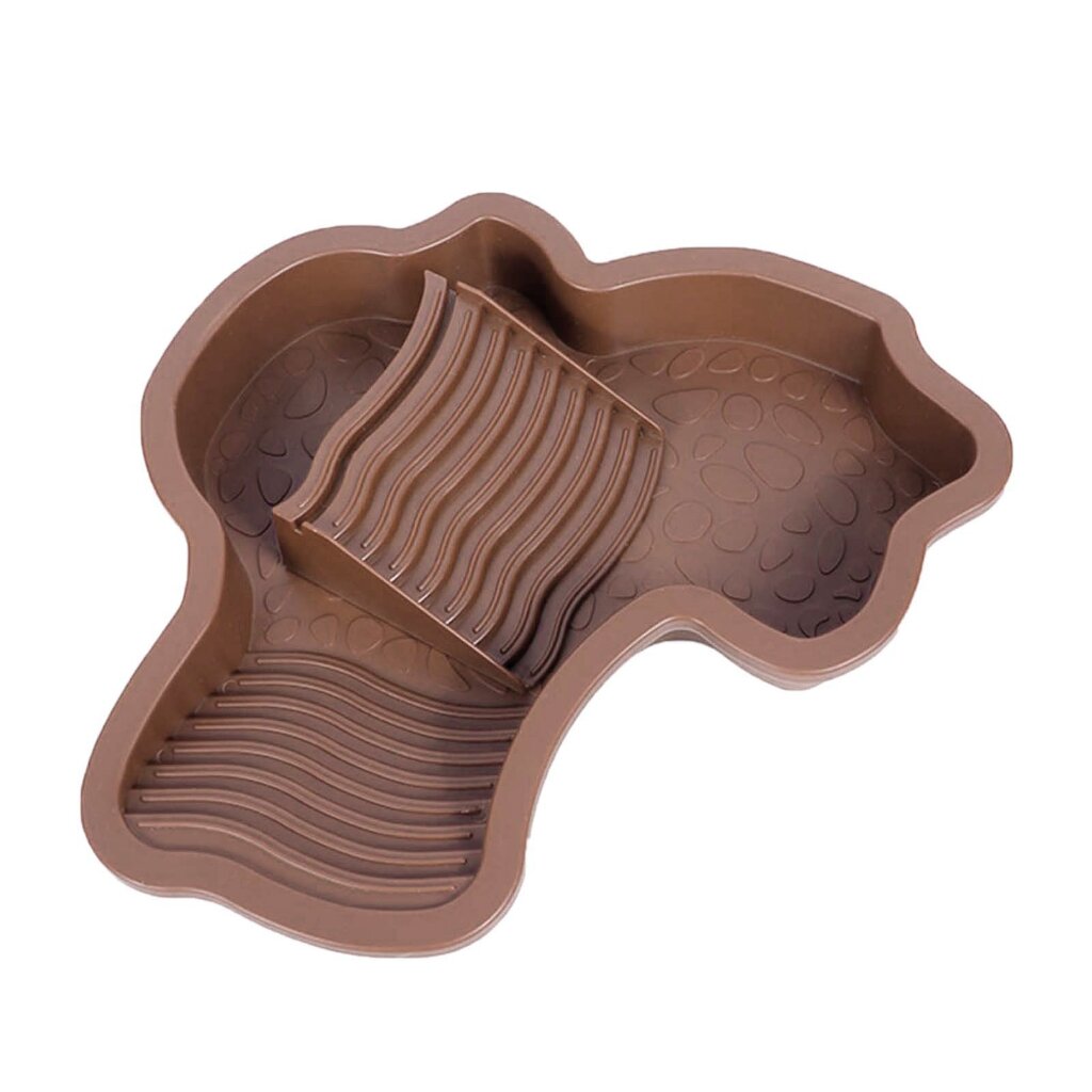 Ванна с черепахой-амфибией-коричнево-красный