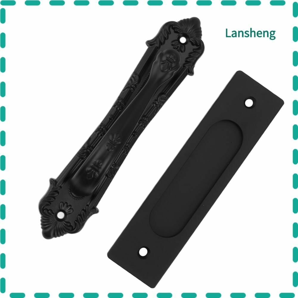 Дверные ручки для скользящих дверей, черные, прочные, для гардеробов и библиотек