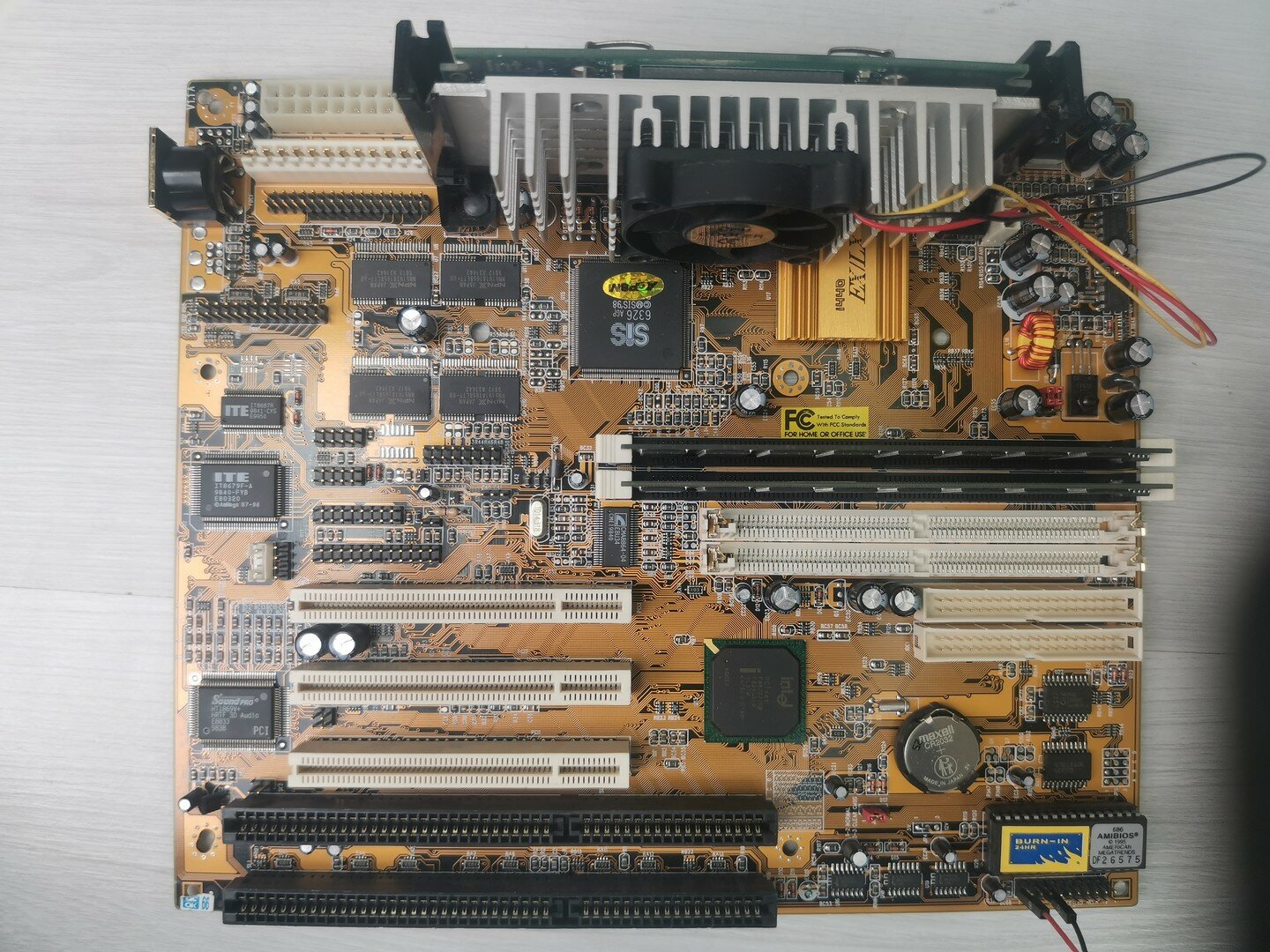 Комплект Slot-1 Elpina i440EX/LX +Процессор Intel Celeron 266MHz +2*64Mb