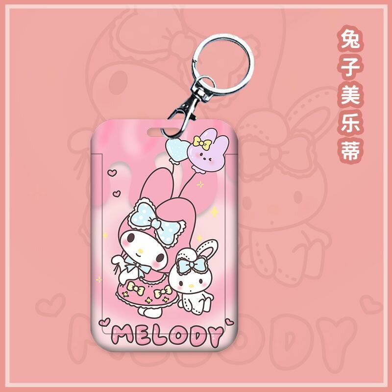 Держатель для карт с мультяшным дизайном, легкая застежка, выдвижной шнурок, держатель для удостоверения, работа, автобус, метро, детская карта, карта для еды, держатель для студенческой карты