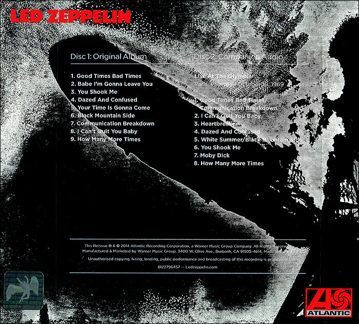 Led Zeppelin - Led Zeppelin (CD) 2014 Digisleeve Музыкальный диск