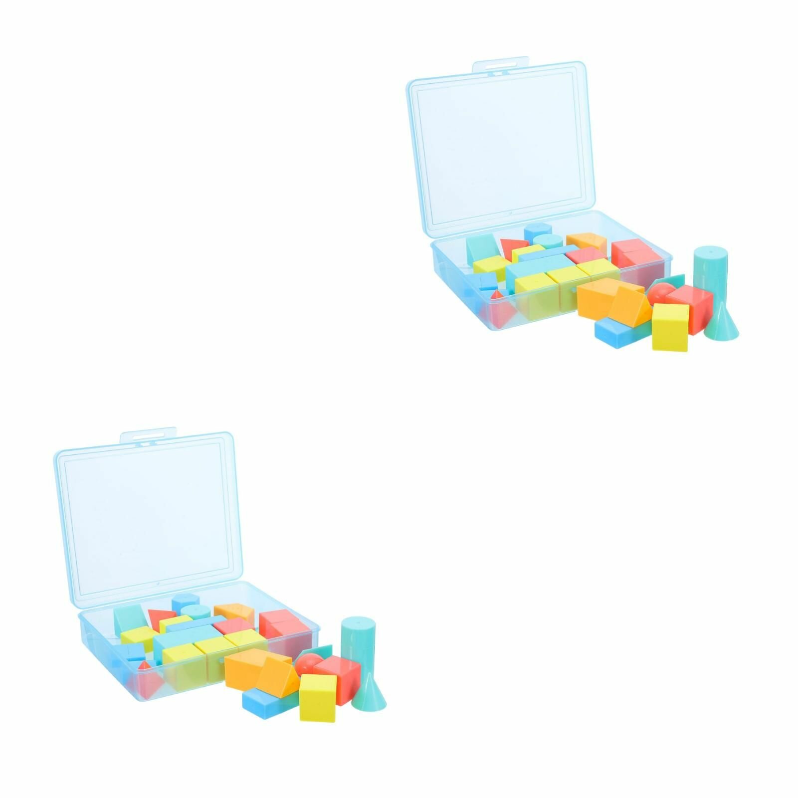 Комплект пластиковых геометрических тел для детей и учителей, учебные пособия для математики