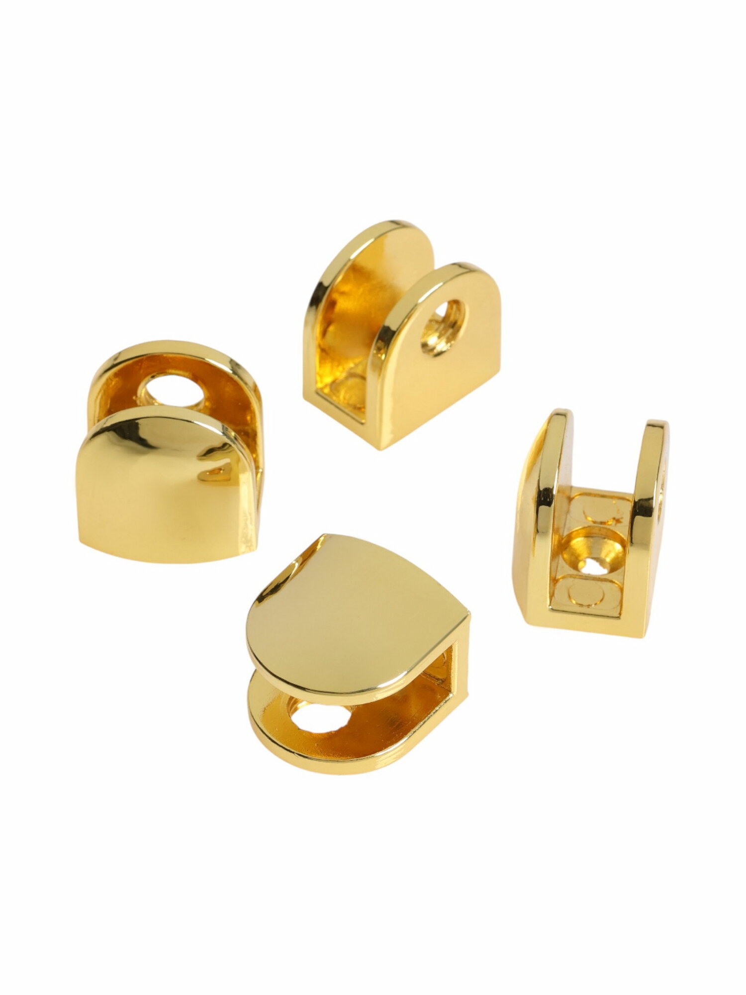 Полкодержатель P108GP, до 8 мм, цвет золото, 4 шт, цвет: золото