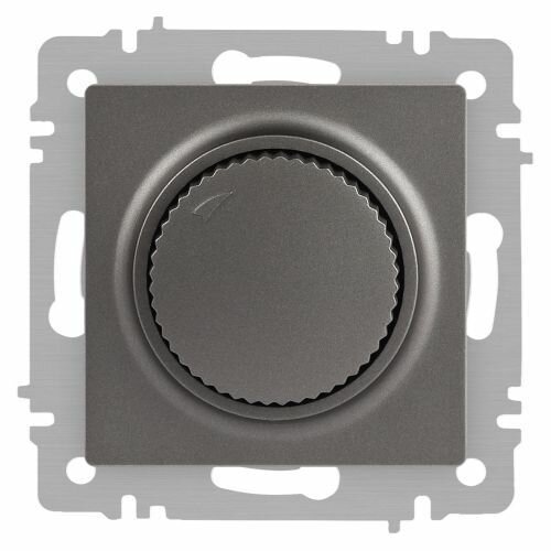 Светорегулятор поворотный СП Accent 6-401-09 600Вт 230В IP20 титан Intro Б0063685