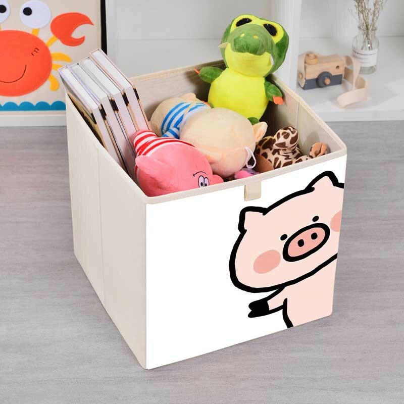 Картонный детский игрушечный ящик для хранения, тканевый, очень большой, с крышкой, органайзер, ящик для одежды