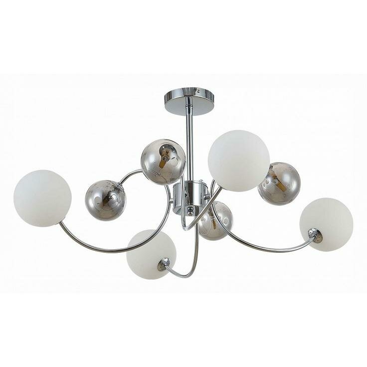 Люстра на штанге EVOLUCE Formae SLE220912-08 цвет хром Светодиодные Модерн