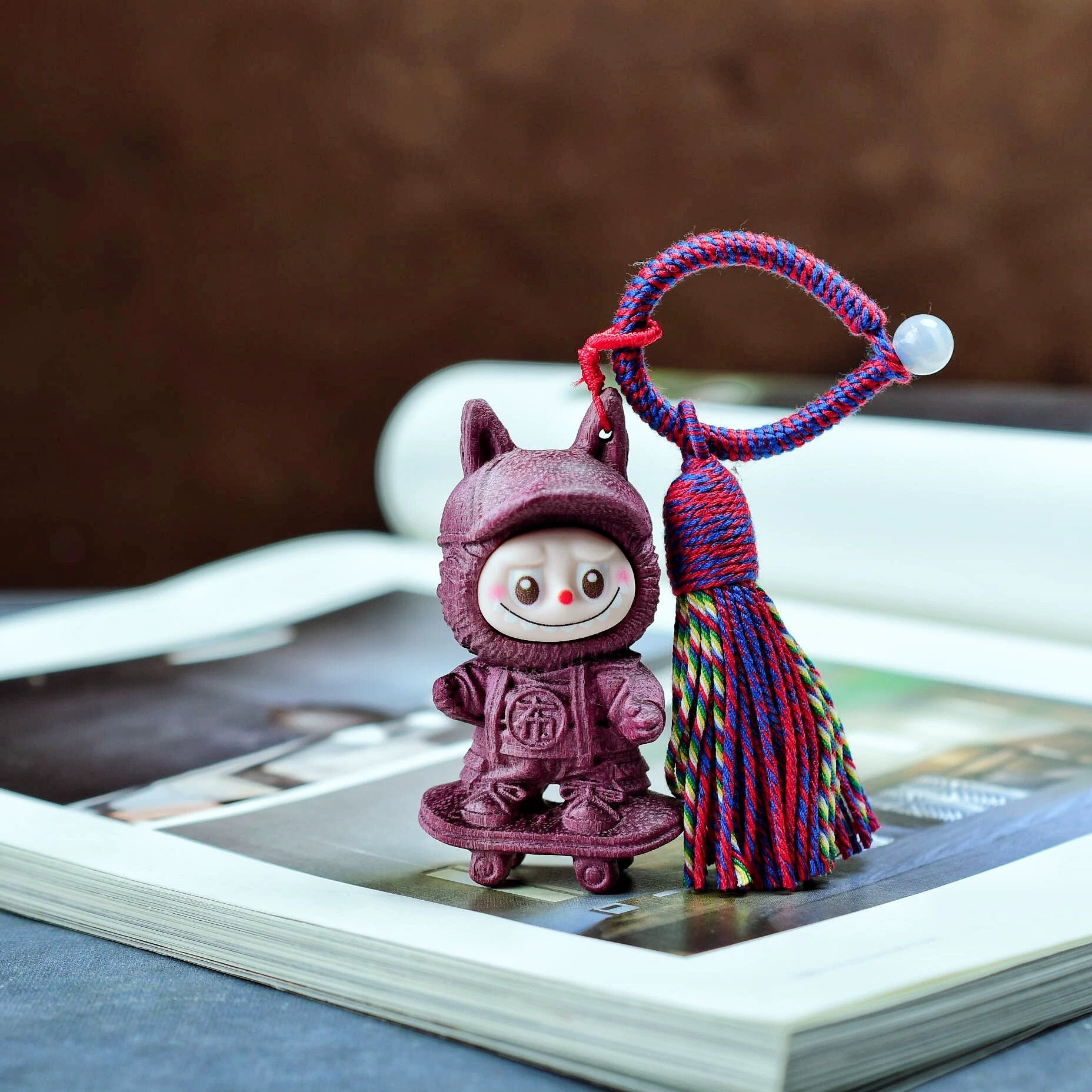 Плюшевая кукла из дерева кипариса, милый подвеска для телефона, модная игрушка, фигурка из серии исцеления, подарок на день рождения для детей, оптовая продажа