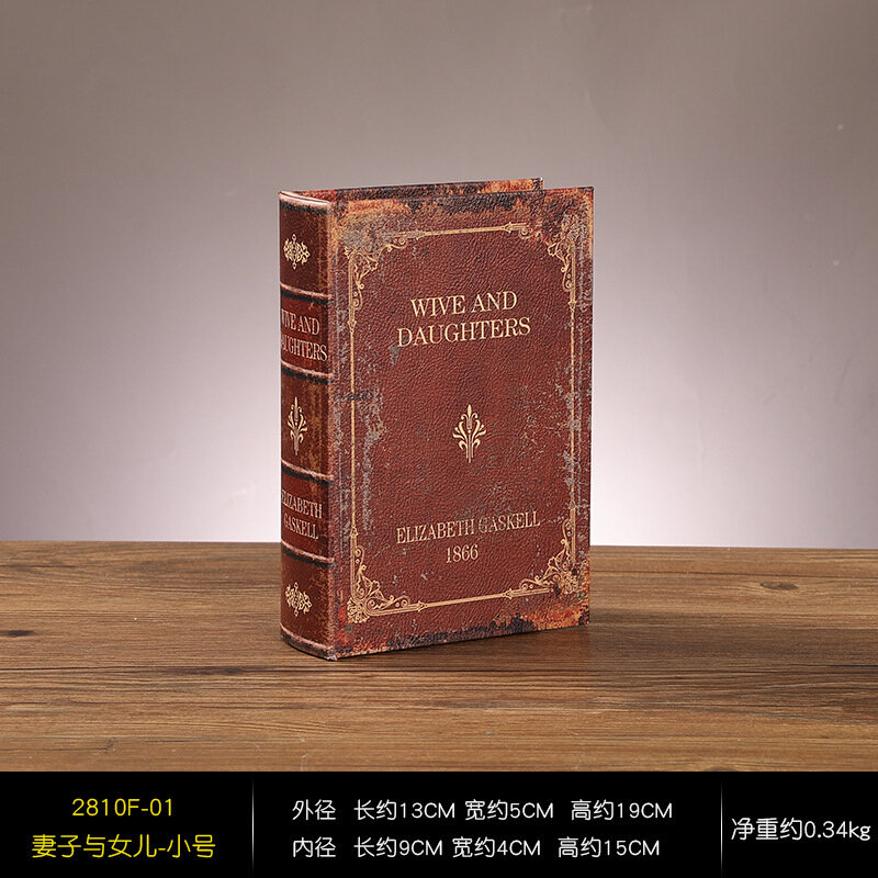 Имитация книги, модель книги для декора в кабинете, офисе, книжной полке, винтажная декоративная книга, реквизит для фотографии, ремесленная демонстрация