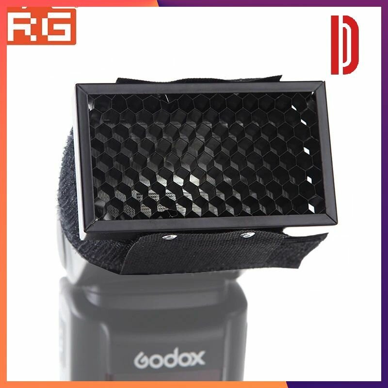 Черный сотовый колпак для вспышки, рассеиватель для вспышки Canon Nikon Pentax Godox YONGNUO Speedlite, аксессуары для фотостудии