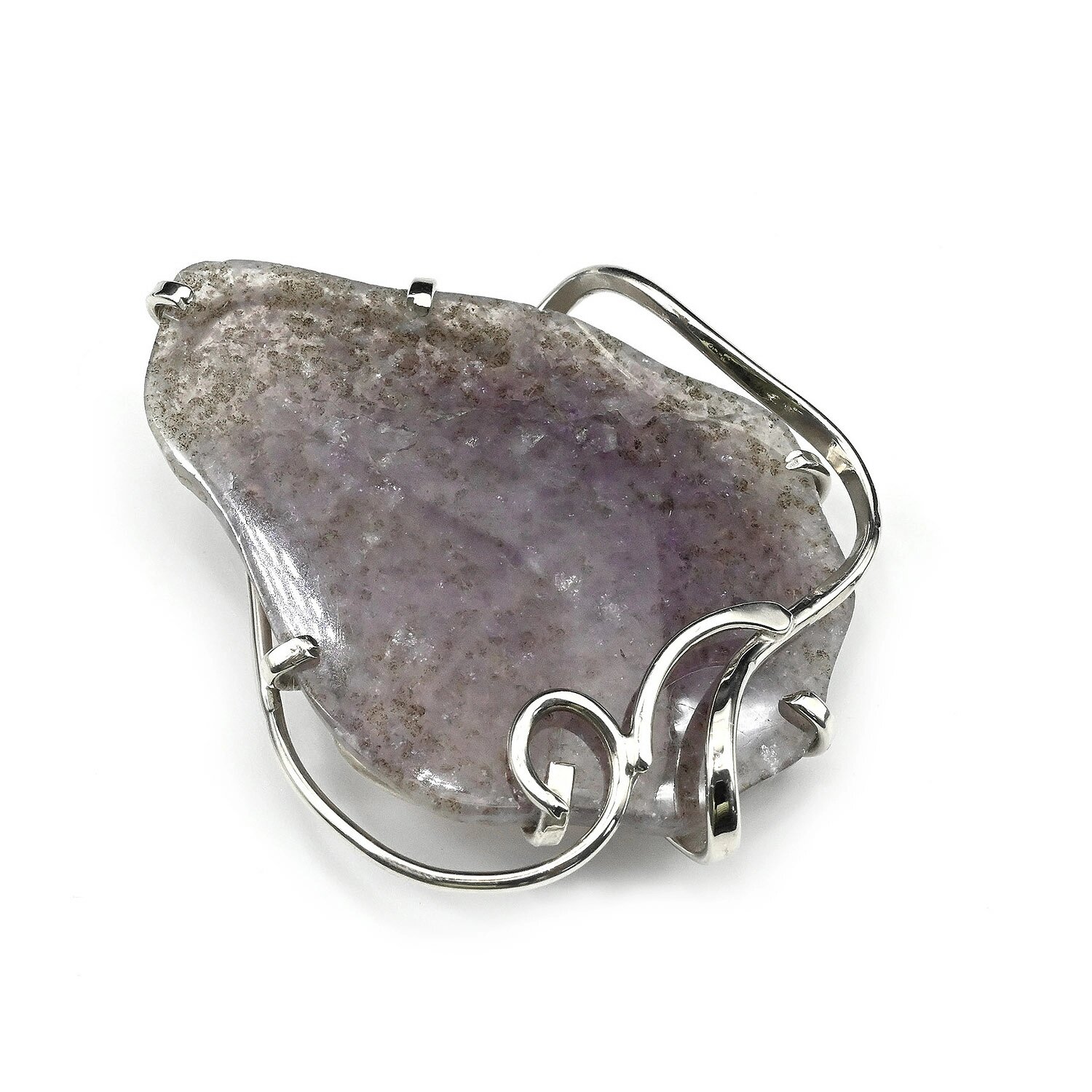 Брошь, аметист