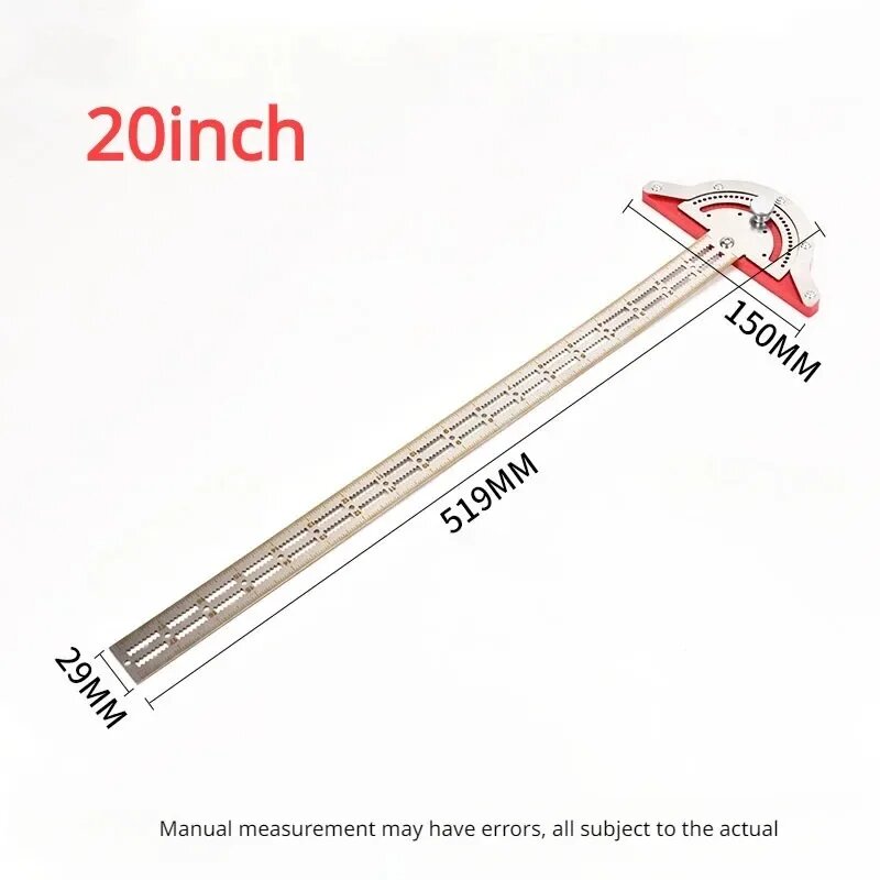 Транспортир 20 inch из нержавеющей стали XMSJ