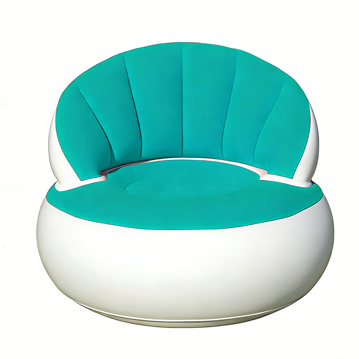 Новый надувной диван для улицы, одиночный кемпинговый надувной диван, утолщенный, с флокированием, складной ленивый реклайнер