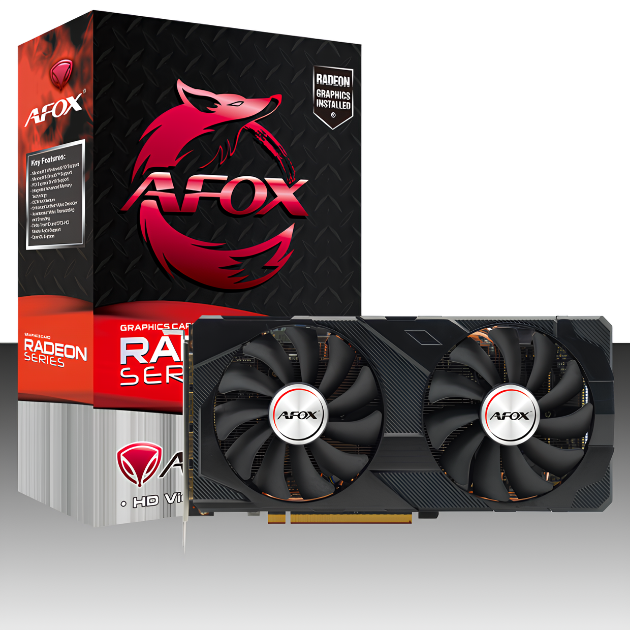 Видеокарта Afox Radeon RX 5700 XT 8 ГБ (AFRX5700XT-8GD6H6-V4), RTL