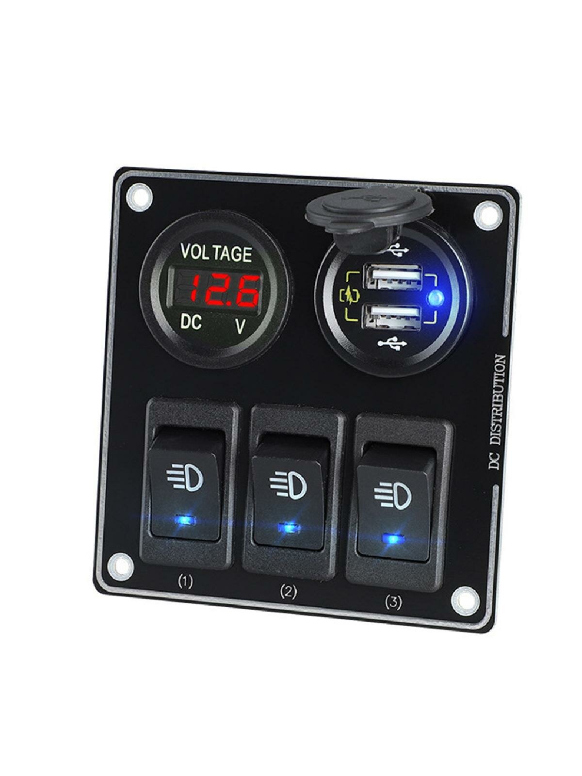 Адаптер автомобильного зарядного устройства DC 12V-24V Адаптер цифрового дисплея для зарядки автомобиля