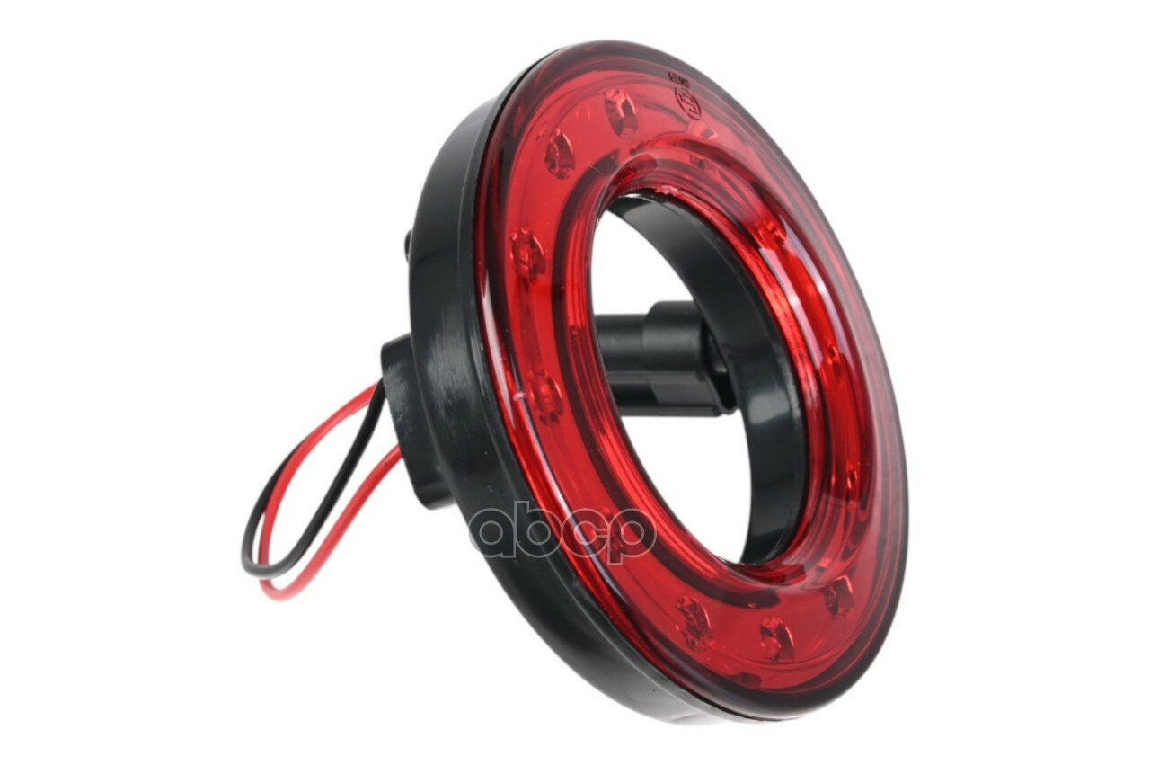 Фонарь габаритный! Красный LED круглый O-типа 2 провода 24V DAF, MAN, Neoplan, Volvo Stellox арт. 8733572SX