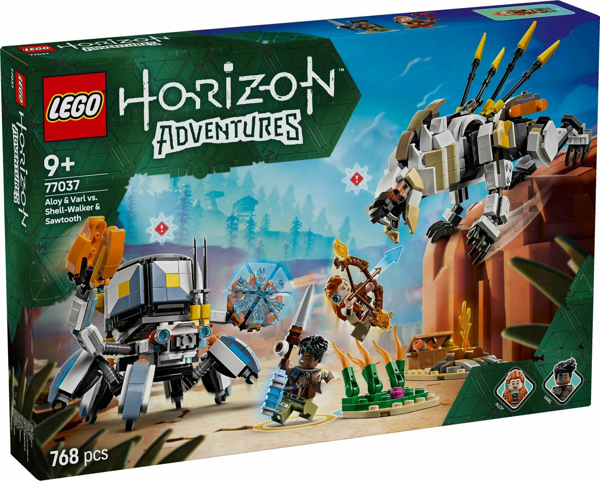Конструктор LEGO Horizon 77037 Aloy amp Varl vs. Shell-Walker amp Sawtooth, 2025 год
