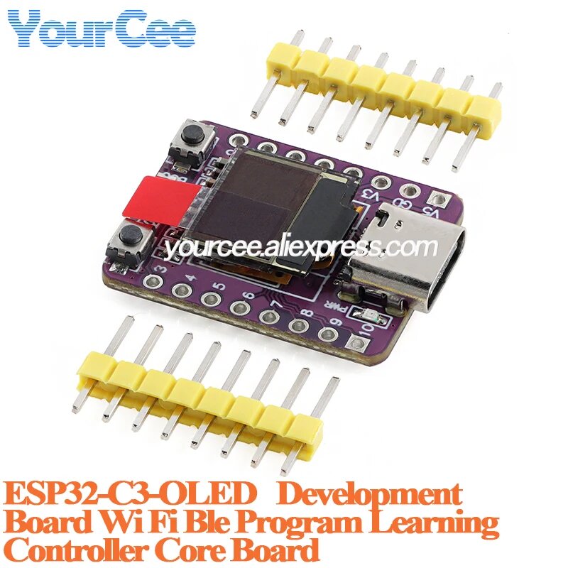 Модуль ESP32-C3 ESP32-C3-OLED Purple