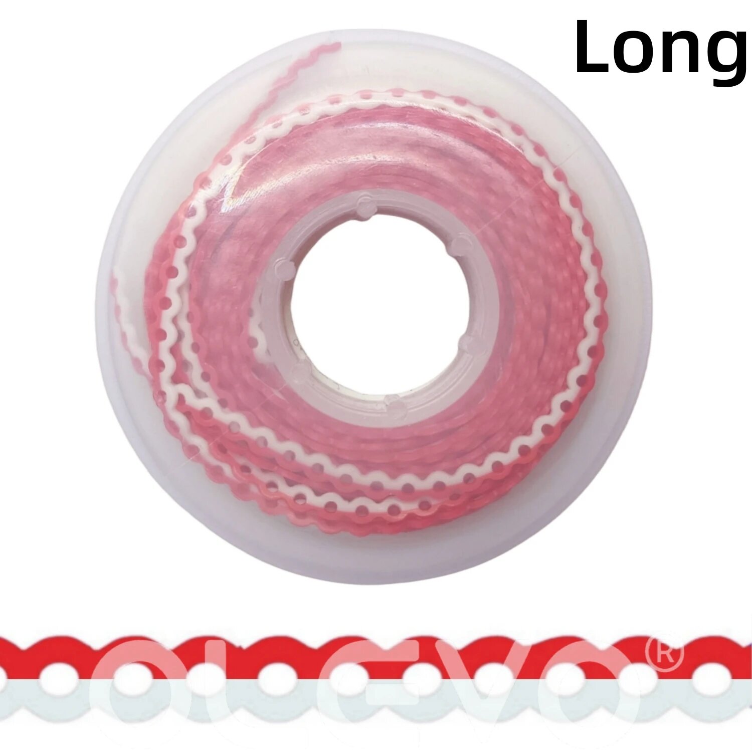 Olevo ортодонтическая резиновая лента для брекетов 4,57 м Color55 Long