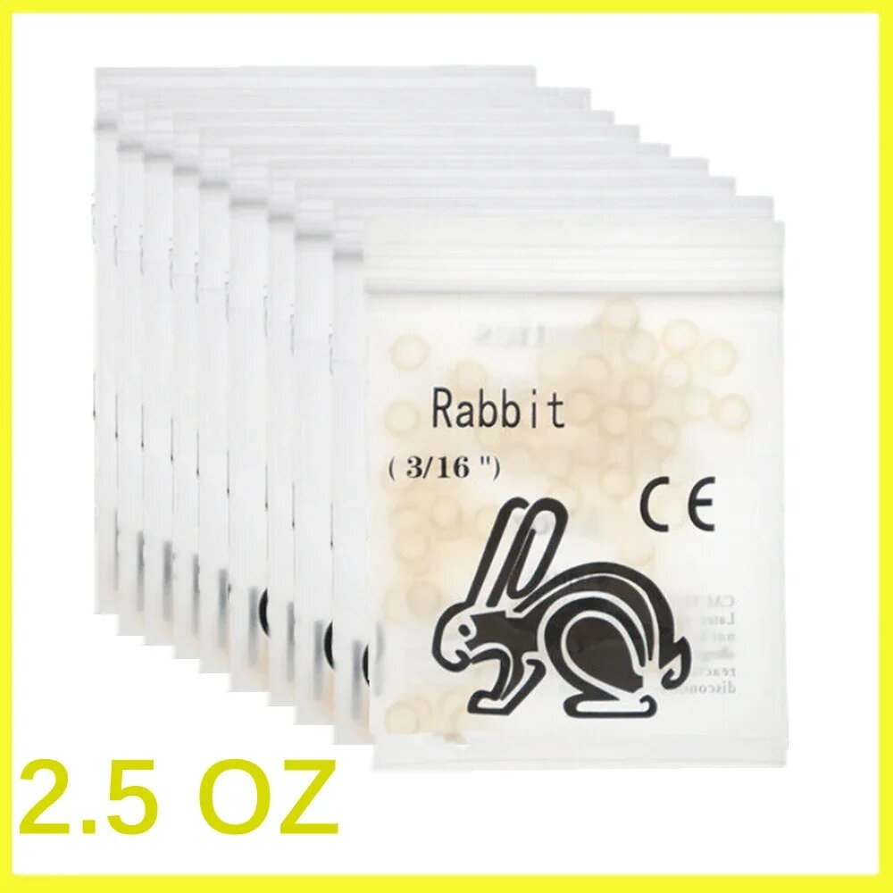 1000 шт, стоматологические ортодонтические эластичные резинки для брекетов для зубов, 2.5oz Rabbit