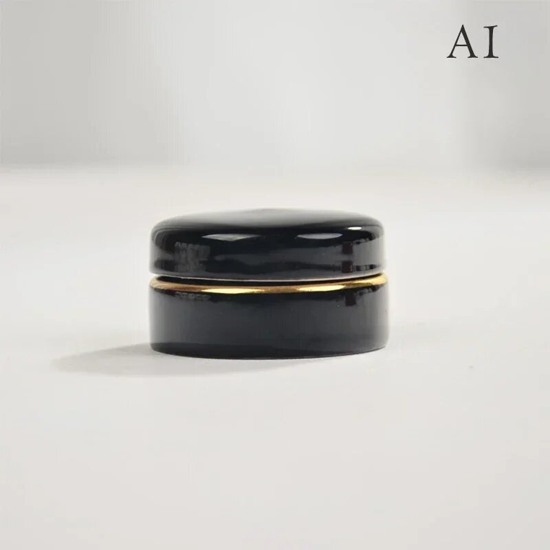 Керамические банки для крема 7 мл Черный, A1