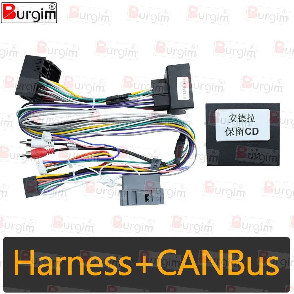 Рамка автомобильного радио Fascias для Opel Corsa D Vauxhall Corsa D 2007-2012 9-дюймовый 2DIN стерео панель жгут проводов Canbus Box силовой кабель Only cable canbus