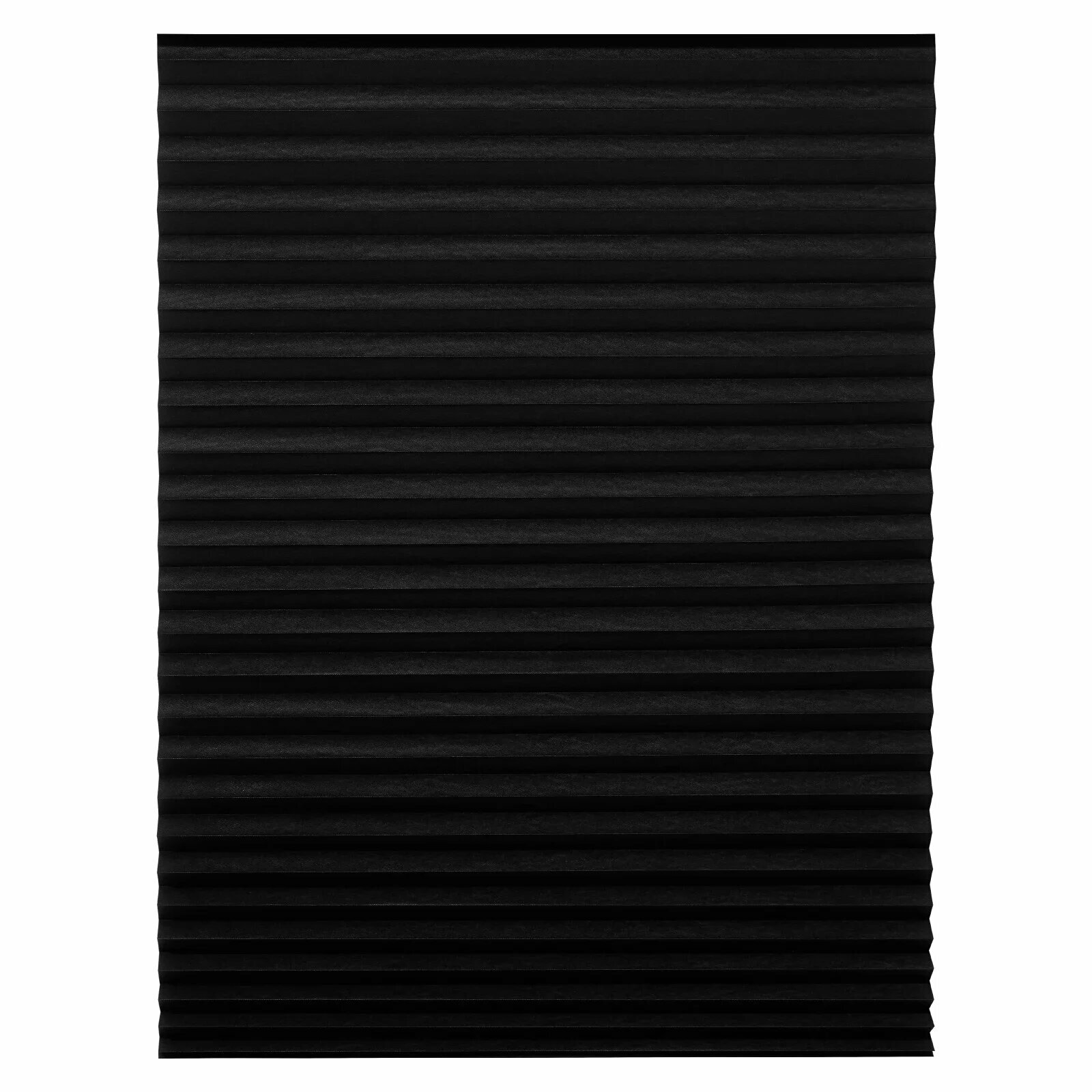 Плиссированные бумажные жалюзи для дома 60x150CM, Black Full blackout