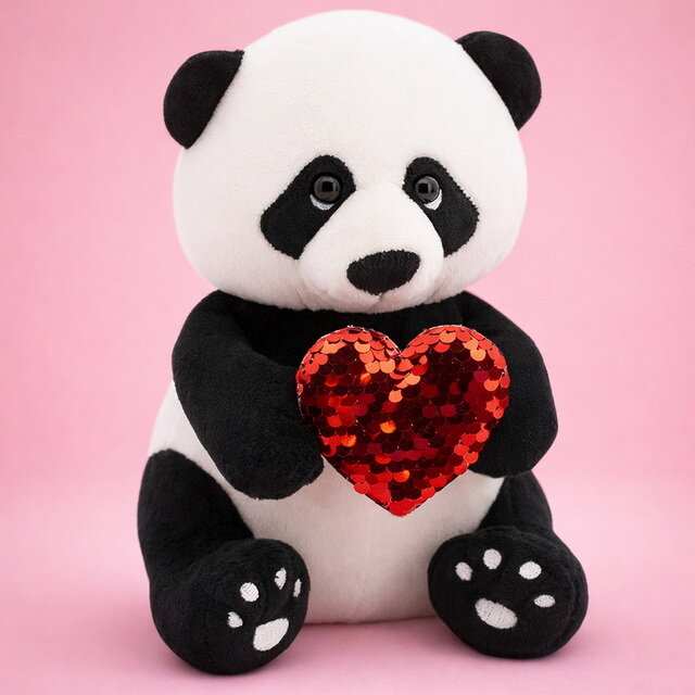 Мягкая игрушка Панда Бу: Пламенное сердце 20 см, Orange Life, Orange Toys, OS807-47/20