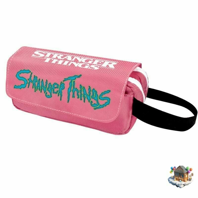 Пенал двойной Stranger Things (Очень Странные Дела), холщовый, водонепроницаемый, в японском стиле, для школы, большой,