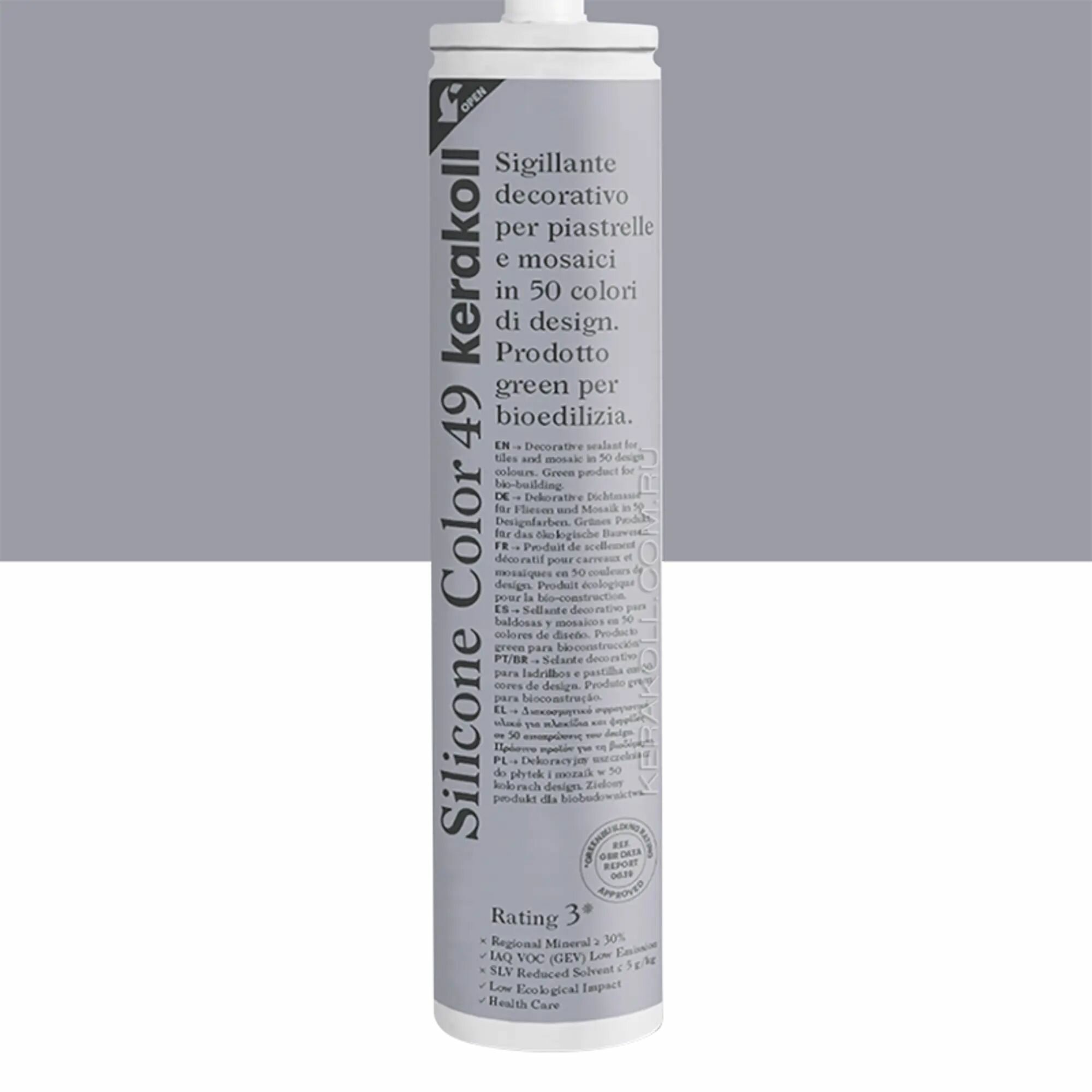 Герметик KERAKOLL SILICONE COLOR (50 цветов Design), Цвет 49 (Светло-сиреневый) 310 мл.