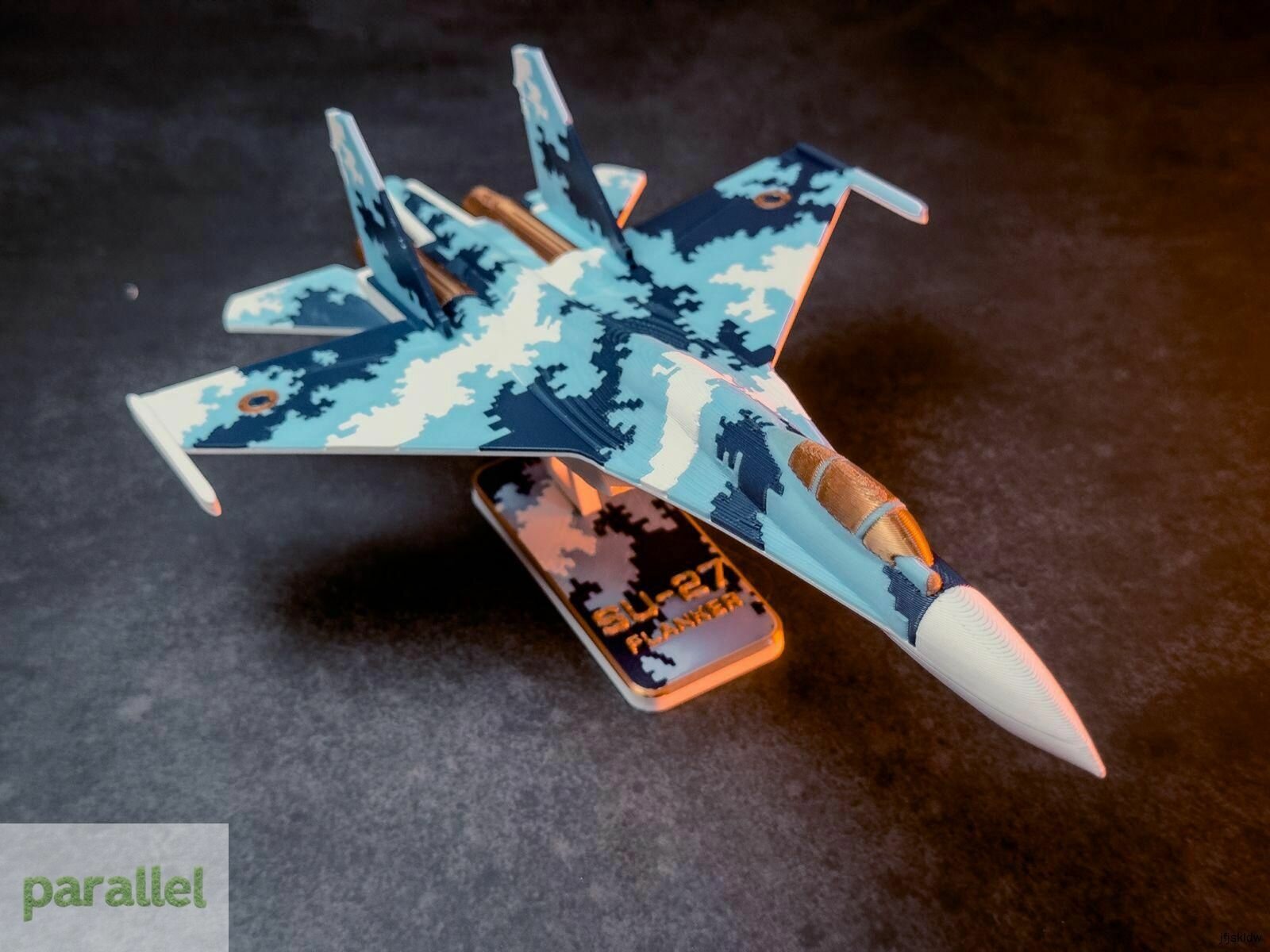 Конструктор самолет СУ-27 (3D принт)