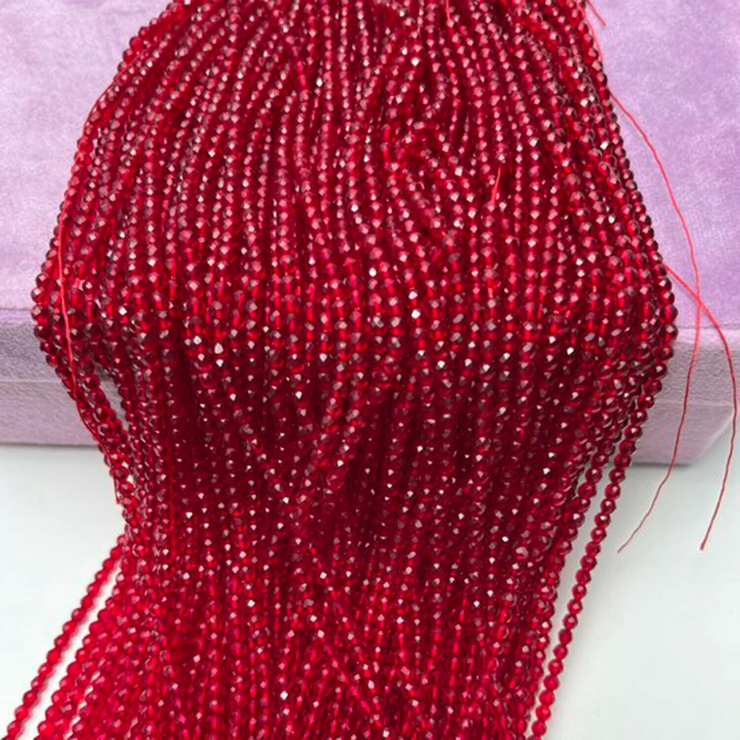 Натуральный красный шпинель 3 мм, 5 шт, маленькие круглые бусины для изготовления ювелирных изделий, ожерелий, браслетов, аксессуаров, шармов, свадебных подарков, 38 см