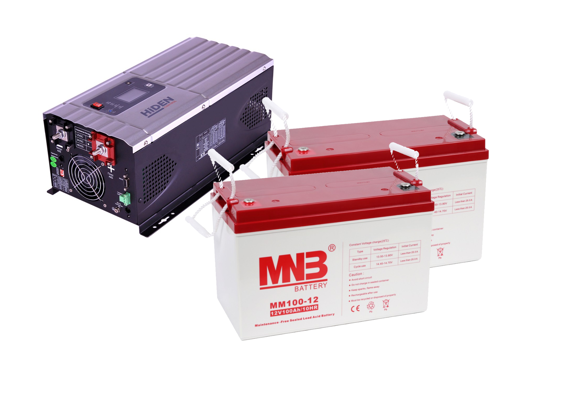 ИБП для дома | Комплект ИБП HIDEN HPS30-2012+2шт АКБ MM 100-12