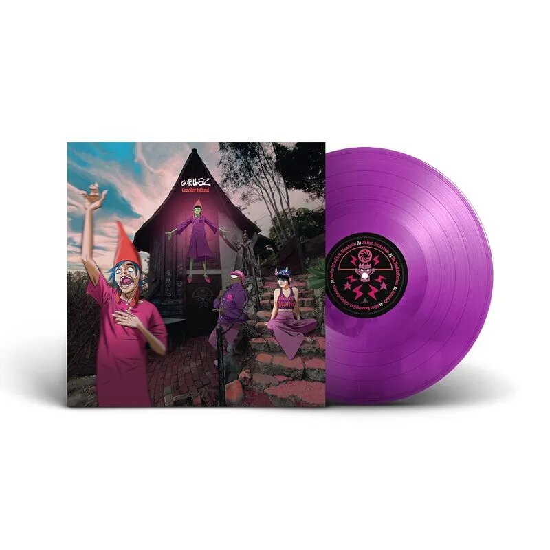 Виниловая пластинка GORILLAZ - Cracker Island (TRANSPARENT PURPLE VINYL LP)