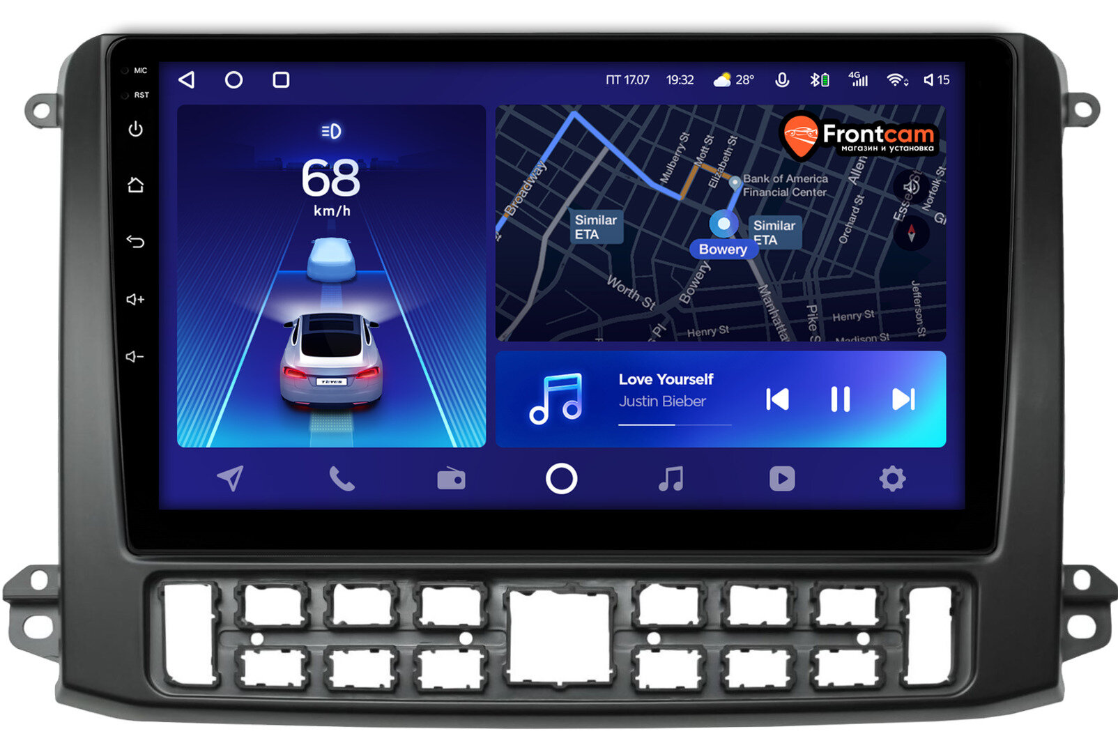 Штатная магнитола GAZ Газел НН (Gazele NN) (черная) Teyes CC2 PLUS 6/128 10" RM-10-0551 Android 10 (4G-SIM, DSP, QLed)