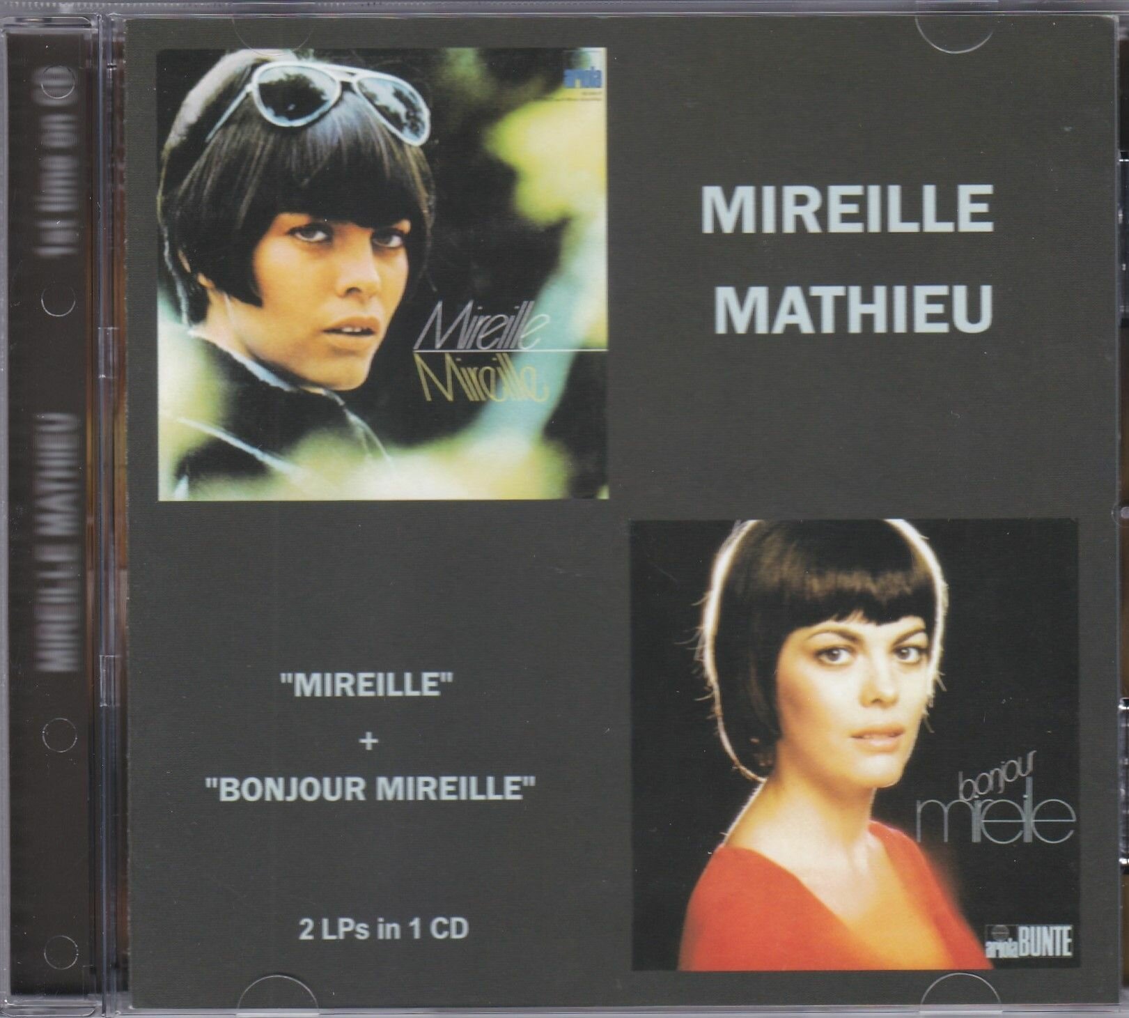 Mireille Mathieu - Mireille + Bonjour Mireille (2in1), 1969/71, 4-page, CD-Аудио