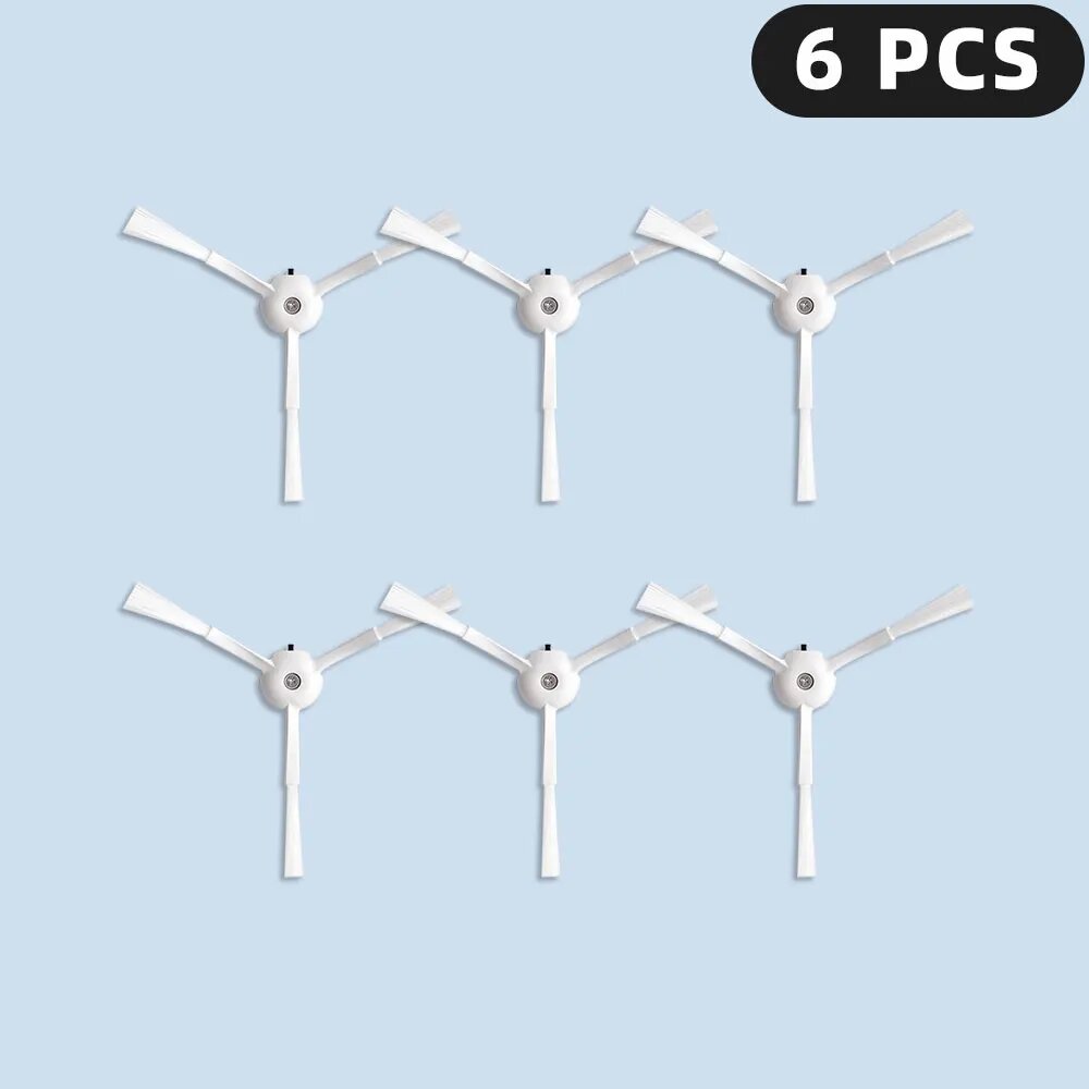 6 шт. Щетки для Roborock Qrevo, Белый, Set B
