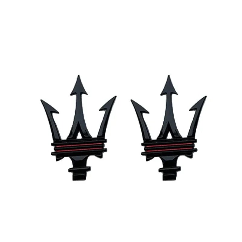 Наклейка Maserati Glossy Black-Red