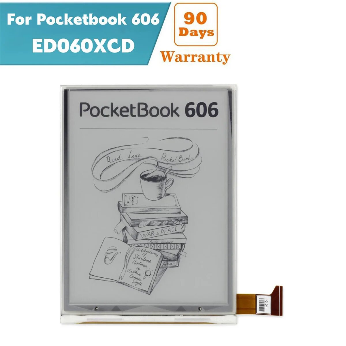 6-дюймовый дисплей 1024X758 E Ink Pearl HD ED060XCD для Pocketbook 606 Basic 4 PB606, запасные части для дисплея считывателя электронных книг
