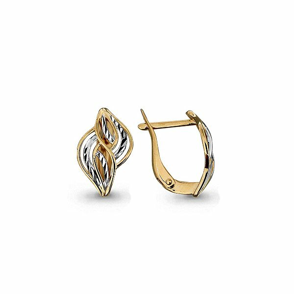 Серьги красное золото, 375 проба