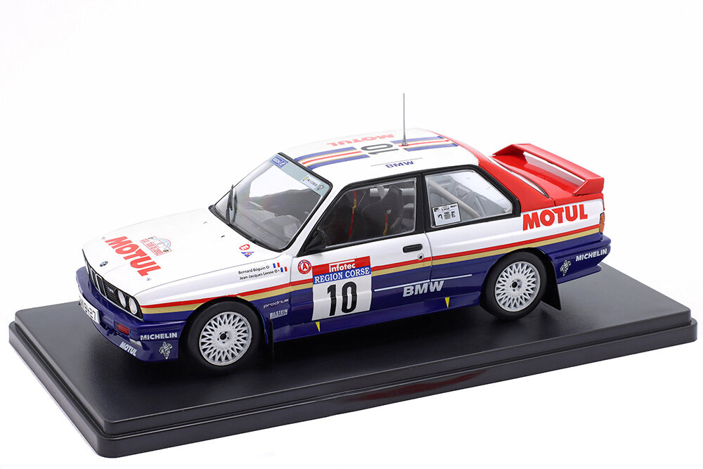 Модель коллекционная ALTAYA Bmw E30 3-SERIES M3 rothmans #10 winner rally tour de corse 1987 white blue red
