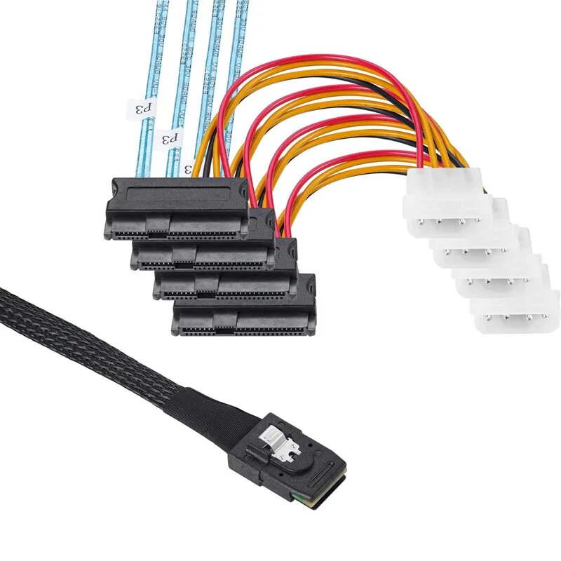 Кабель Mini SAS 36-Pin SFF 8087 к SAS 29-Pin HTDTMTI — фото 1