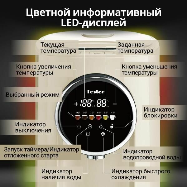Термопот Tesler TP-5050 Beige — фото 1