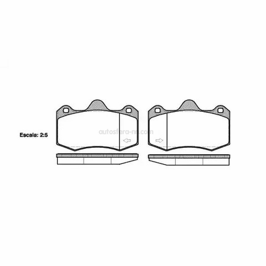 REMSA 140400 1404 00 [6LL698151] ! колодки дисковые п.\ Seat Leon 1.8T Cupra R/2.8 Cupra 4 03>