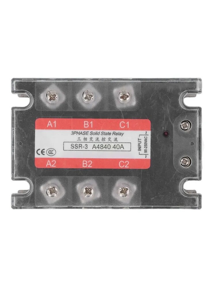 Трехфазное твердотельное реле SSR-3 A4840 40A для управления переменным током переменного тока напряжением 480 В