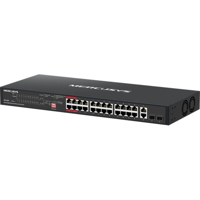 Коммутатор PoE Mercusys MS128GP неуправляемый