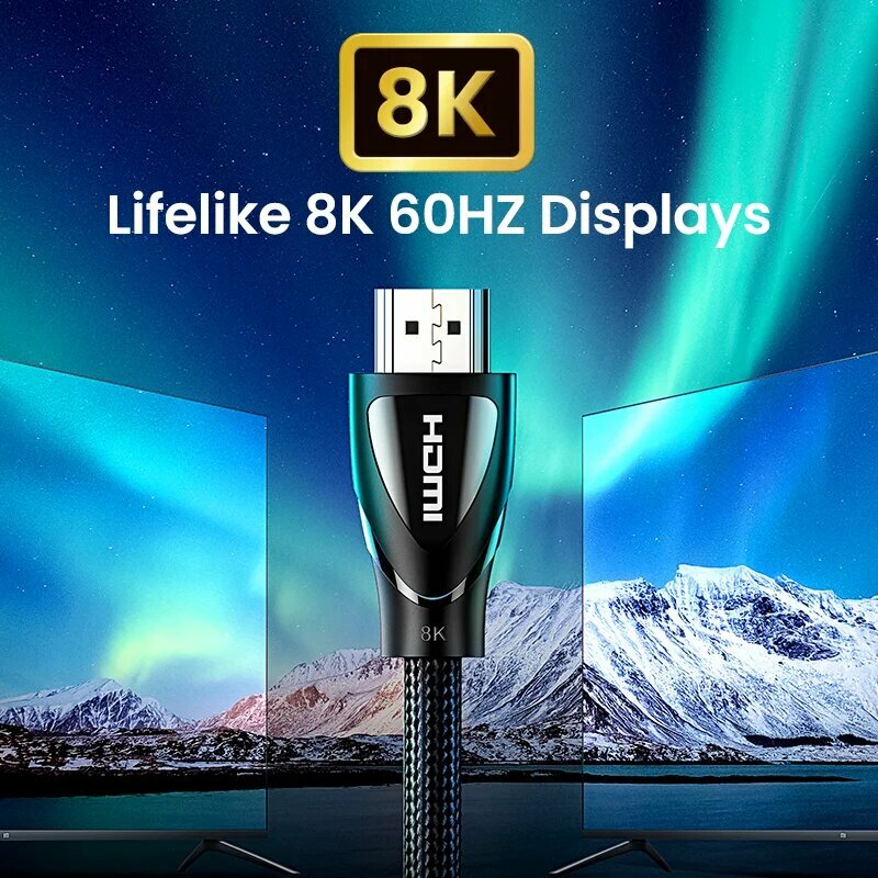 UGREEN HDMI 2.1 кабель 8K 60Hz 2m Luxury Metal Model — фото 1