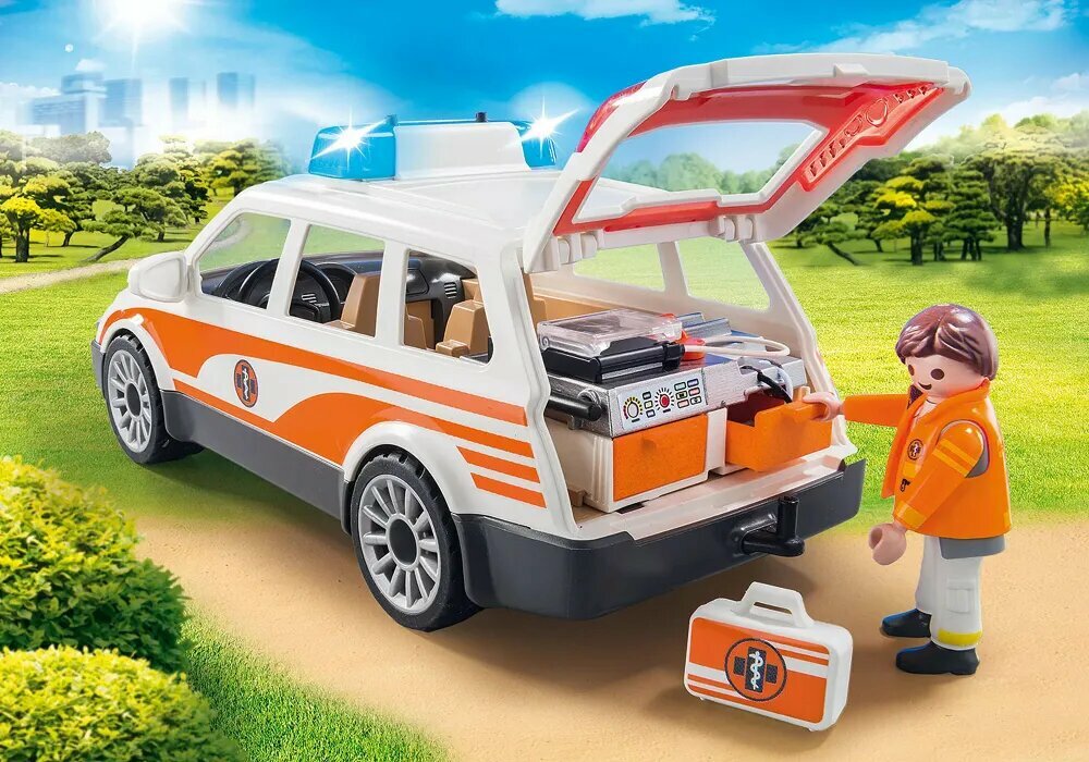 Playmobil-Мир Моби: Автомобиль скорой медицинской помощи, оснащенный светом и звуком-70050