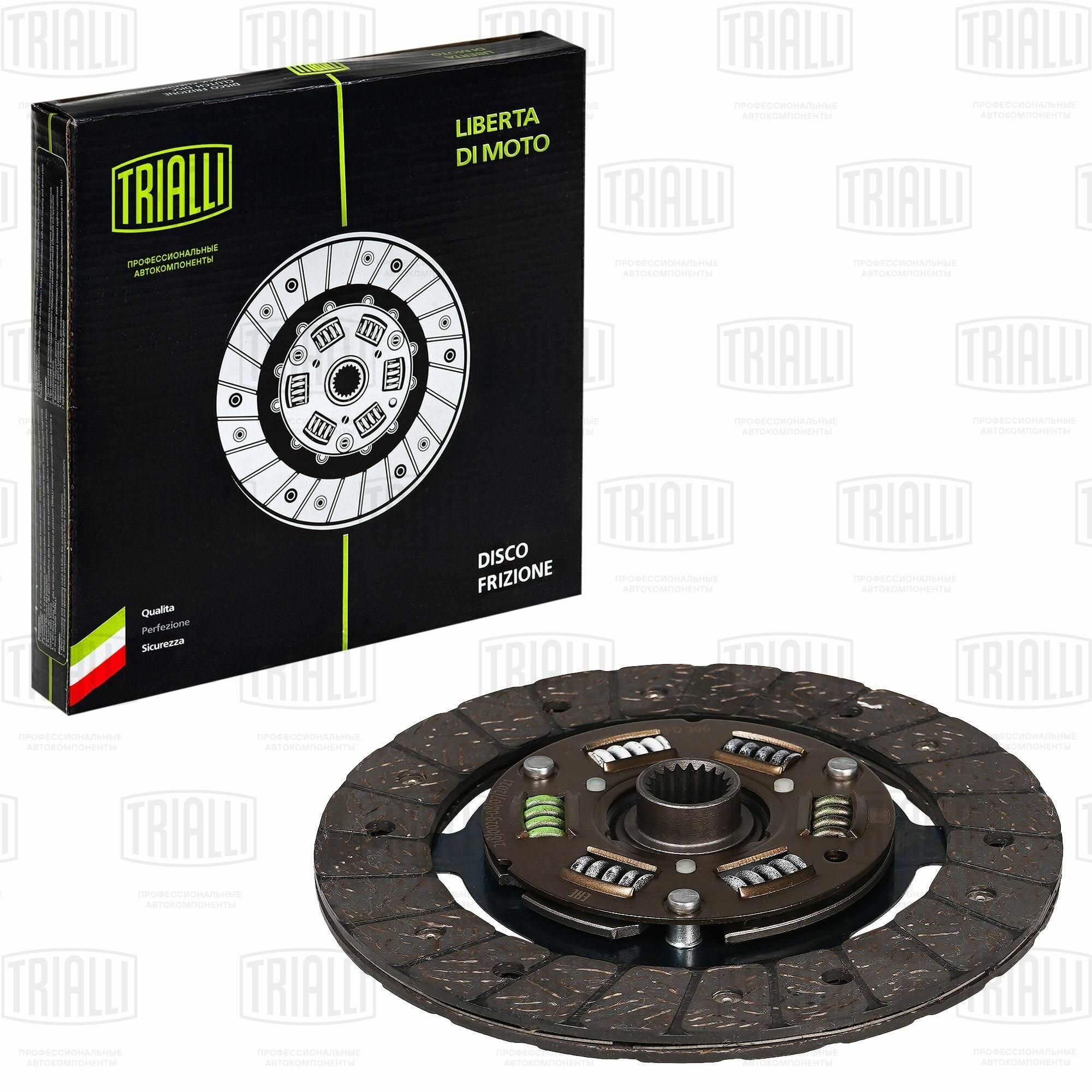 Диск сцепления ведомый для ВАЗ Лада 2101, 2105, 2107, 2121, Москвич 2141 / TRIALLI / FD306