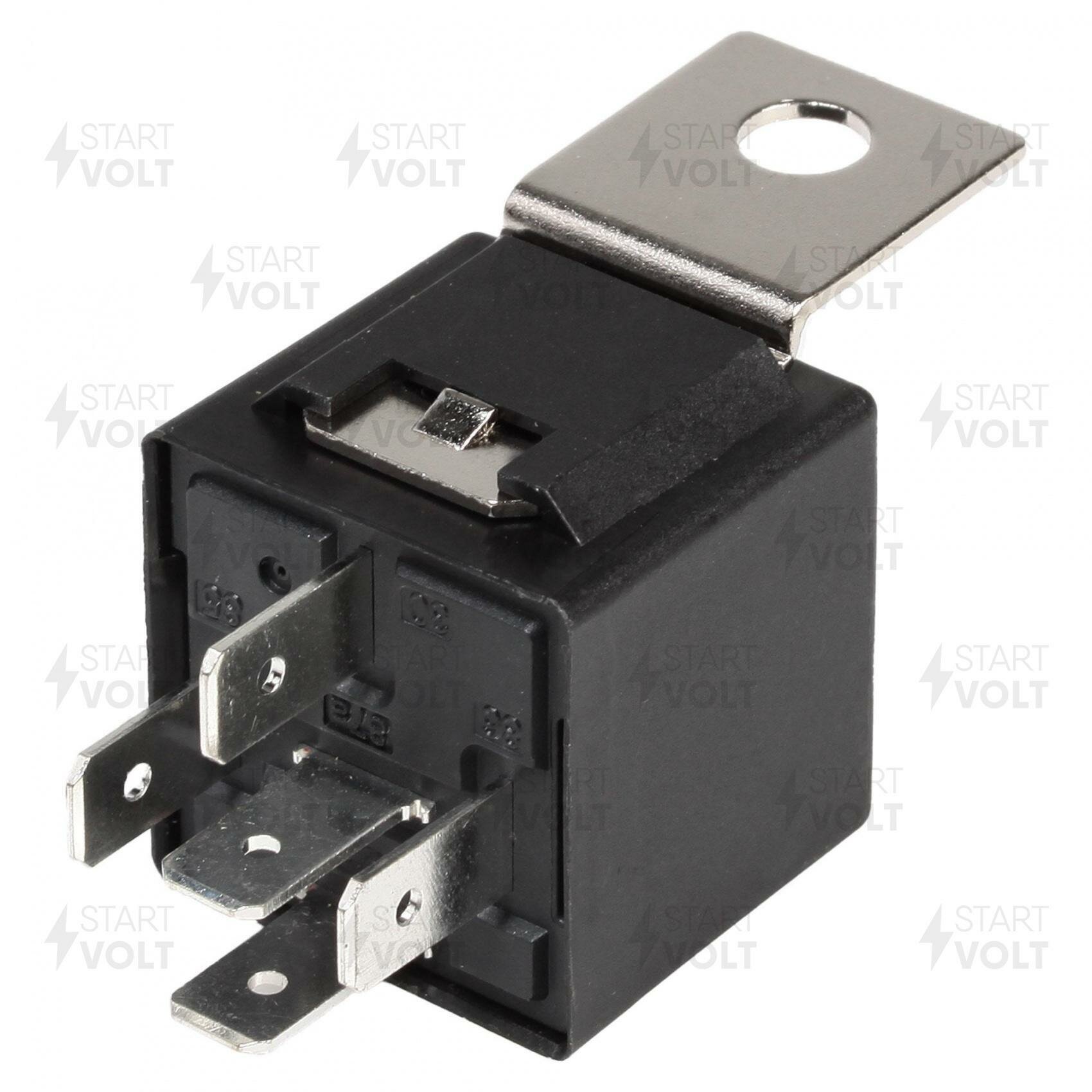 Реле малогабаритное 24V 10/20А 5 контактное с кронштейном ан.751/901/981.3777 (STARTVOLT) SCR 0702
