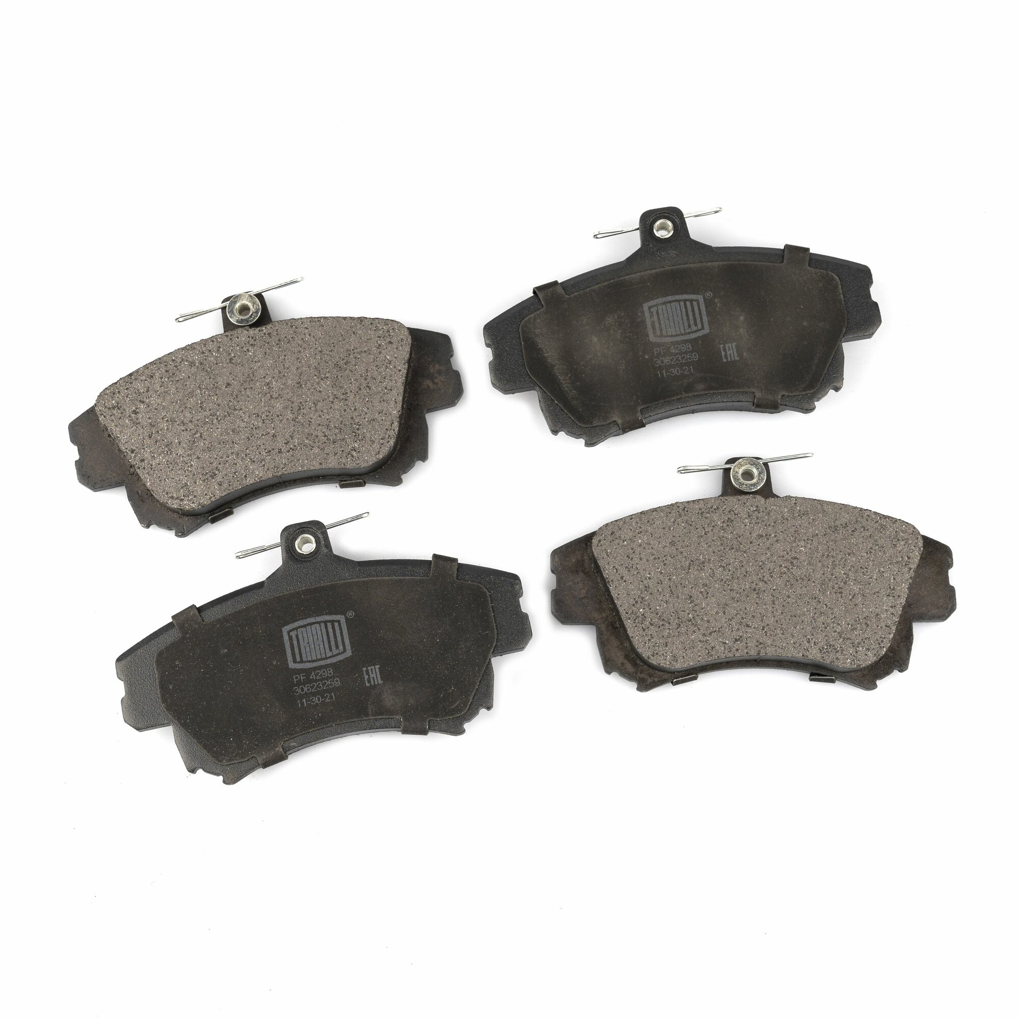 Колодка тормозная VOLVO S40 (95 )/V40 (95 ) диск. передняя 130x80 (TRIALLI)